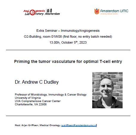 Extra Seminar with Dr. Andrew Dudley - Angiogenesis Laboratory ...