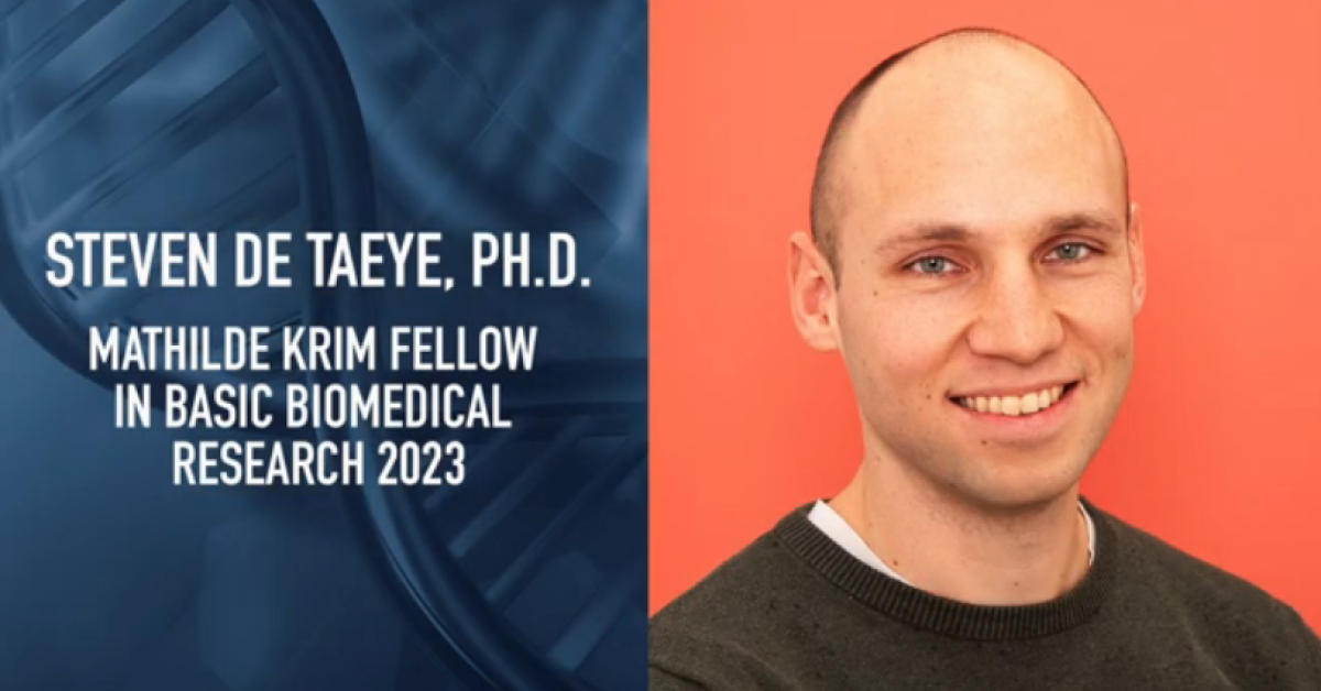 Mathilde Krim Fellowship for dr. de Taeye | Amsterdam UMC