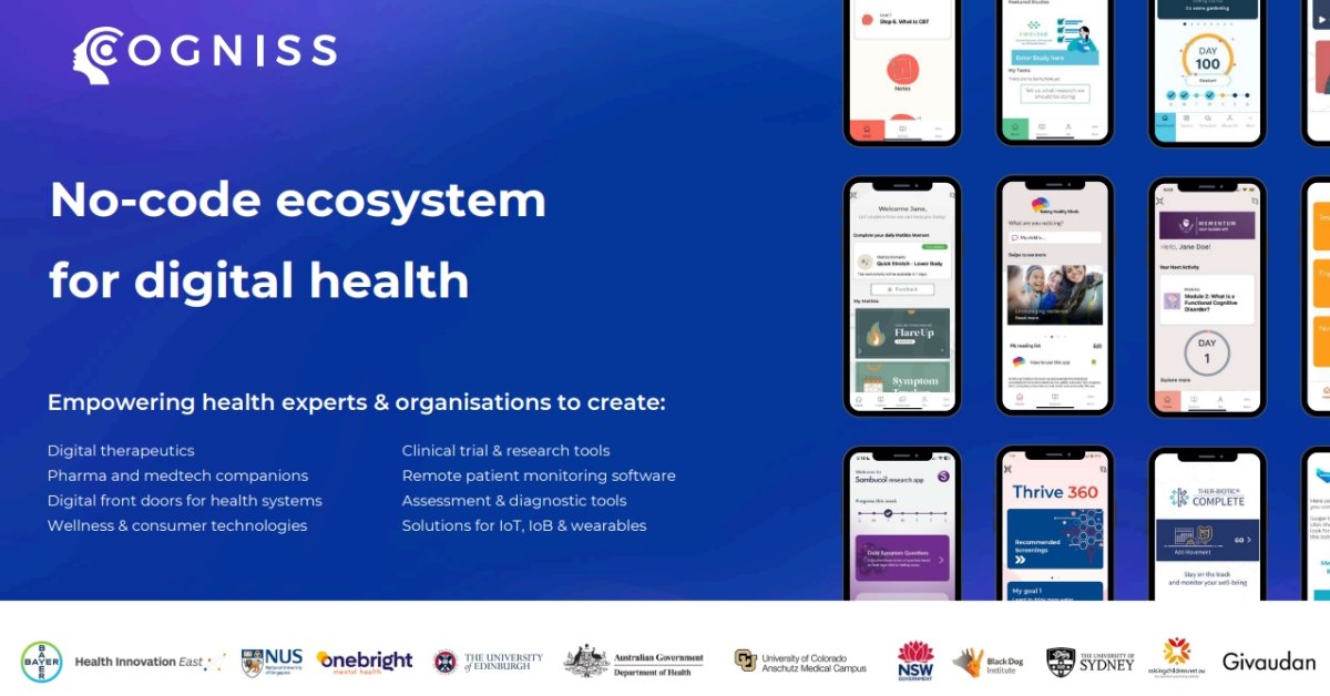 "Developing health and research apps without coding" by Cogniss ...